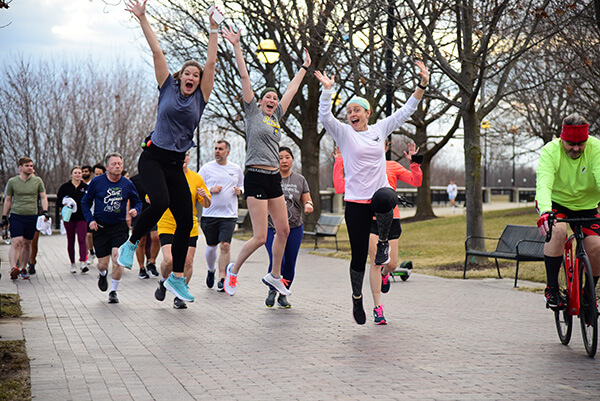 Healthy People Running